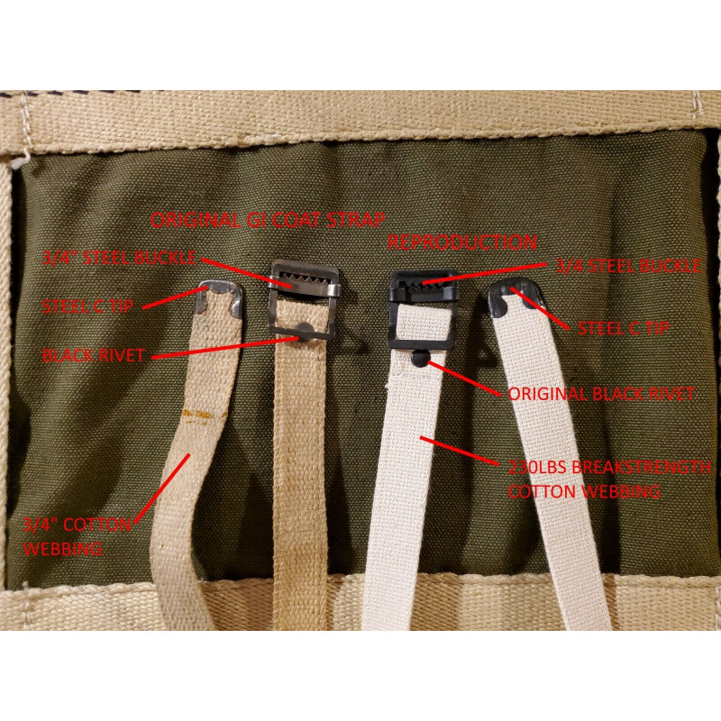 Strap, Leg, US Paratrooper, White, Made in USA, 60cm