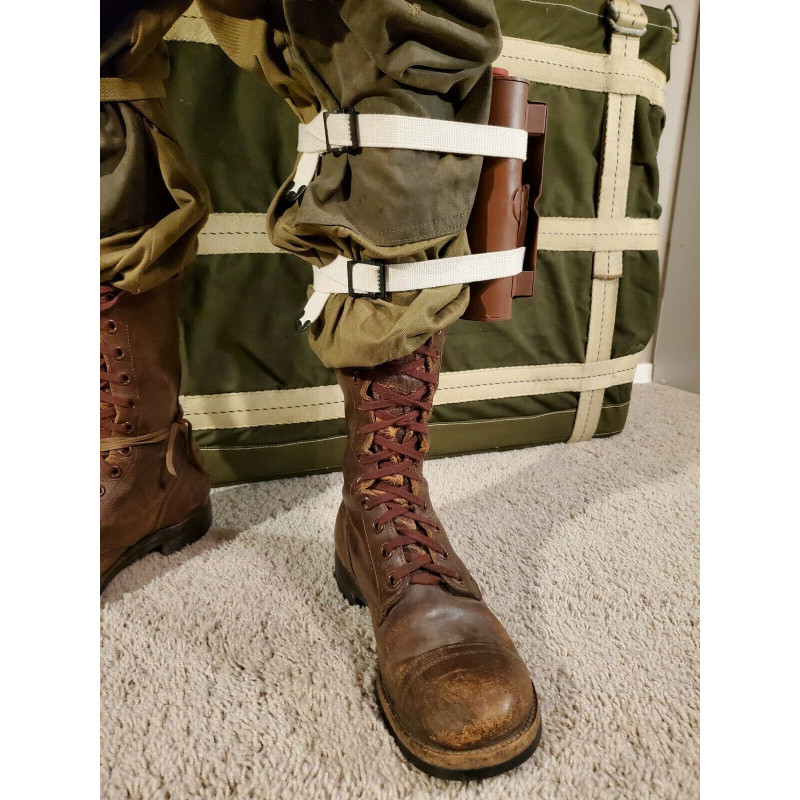 Strap, Leg, US Paratrooper, White, Made in USA, 60cm