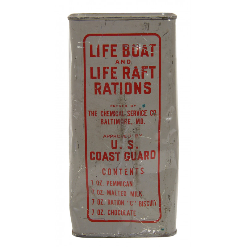 Can, Life Boat and Life Raft Rations, Coast Guard