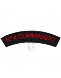 Insigne d'épaule (Title) No. 4 Commando, brodé