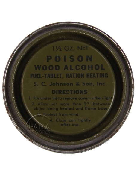 Box, Metal, Fuel Tablet, US Army