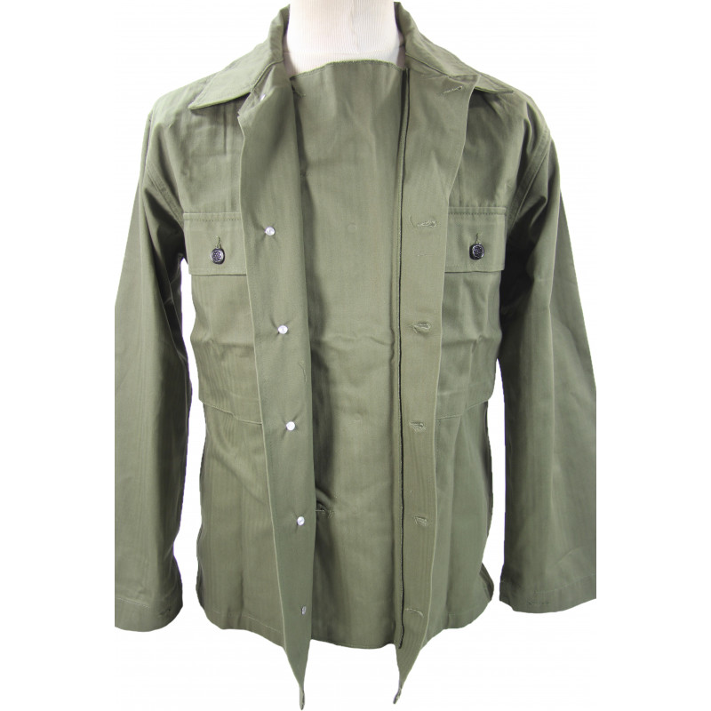 Jacket, Combat, HBT (Herringbone Twill), OD 7
