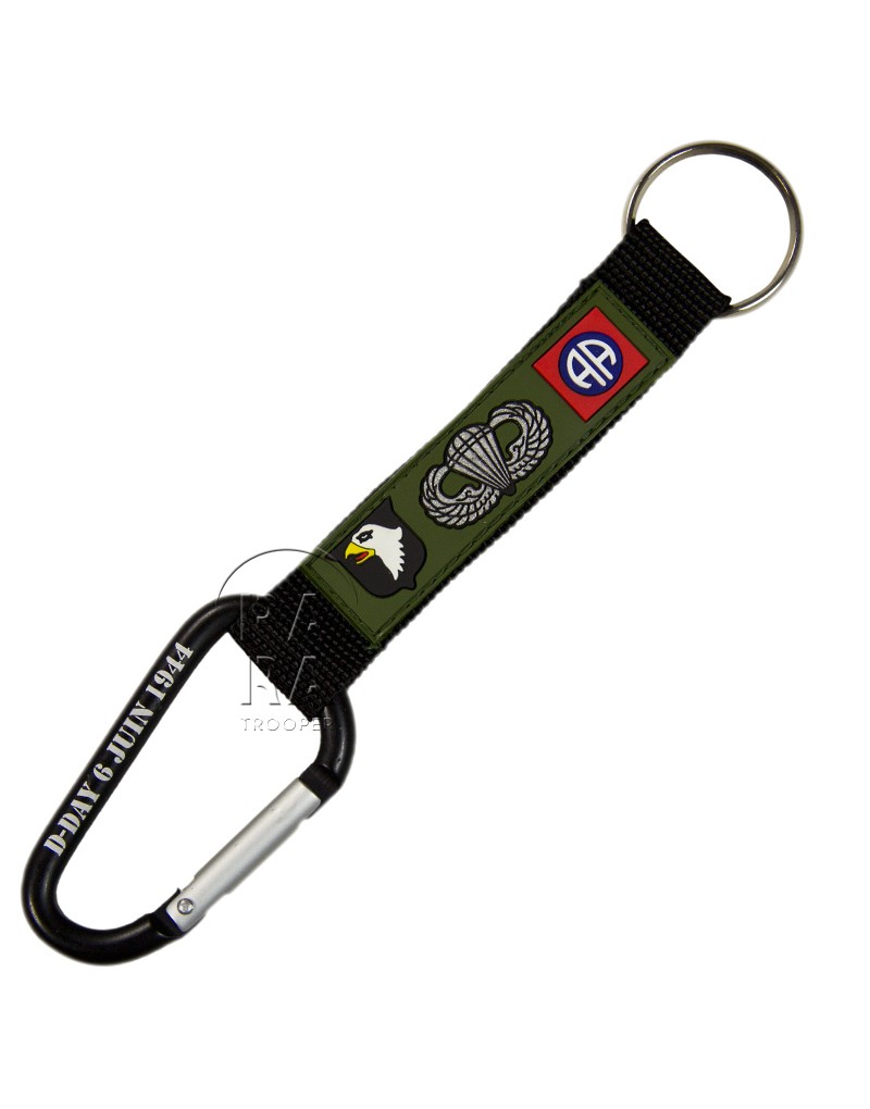 Key Chain,snap link, airborne - Paratrooper