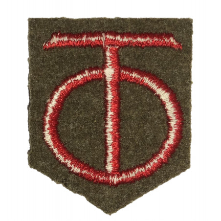 Patch, 90th Infantry Division, Embroidered on Felt