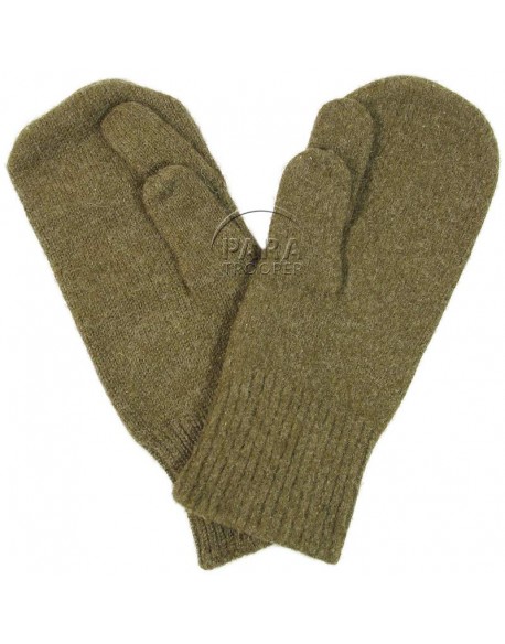 Mittens, wool, trigger finger, US Army, Type II
