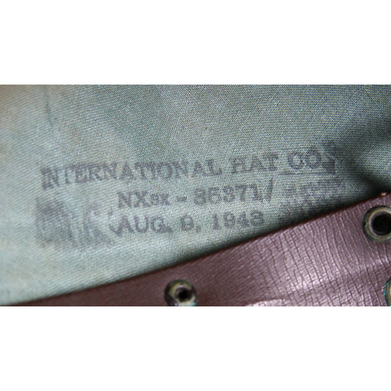 Helmet, Fiber, US Navy, International Hat Co., 1943, Lieutenant, Named