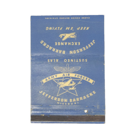 Matchbook, Army Air Base, Jefferson Barracks, Missouri