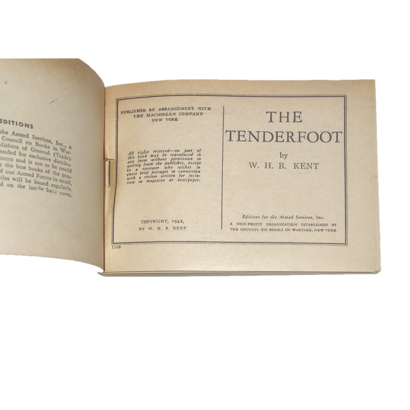 Roman, US Army, The Tenderfoot, 1942
