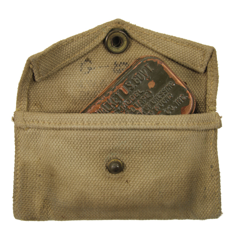 Pouch, First-Aid Packet, M-1942, British Made, with First-Aid Packet