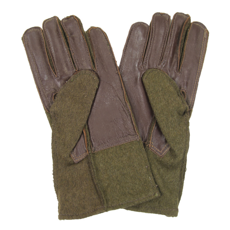 Gloves, Wool, with leather palm, US Army