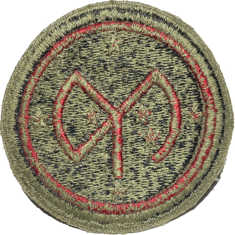 Patch 27th Infantry Division, OD Border, Green back