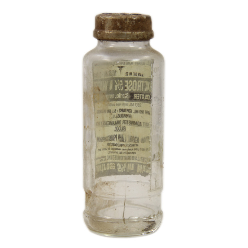 Bottle, Dextrose, Perfusion, US Army Medical Department, BAXTER ...