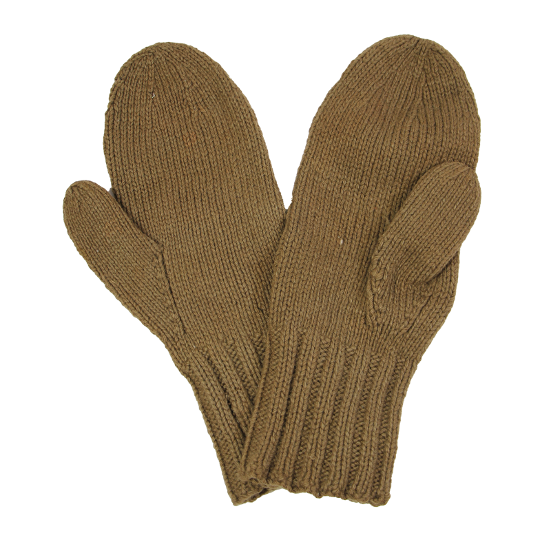 Mittens, Insert, Wool, OD, ARC, American Red Cross