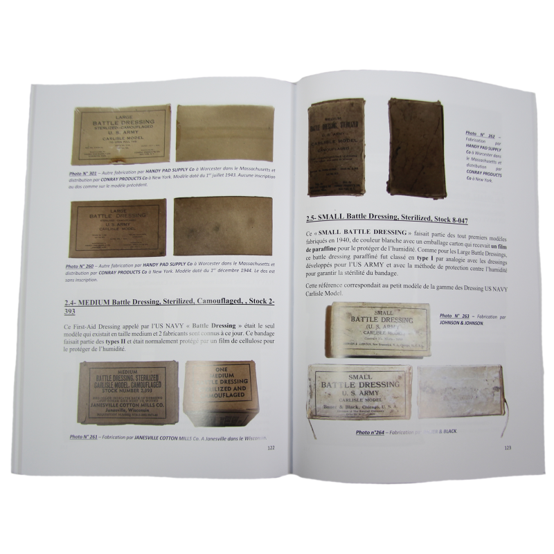 L'histoire des "First-Aid Packet & First Aid Dressing"/ pansement, medical