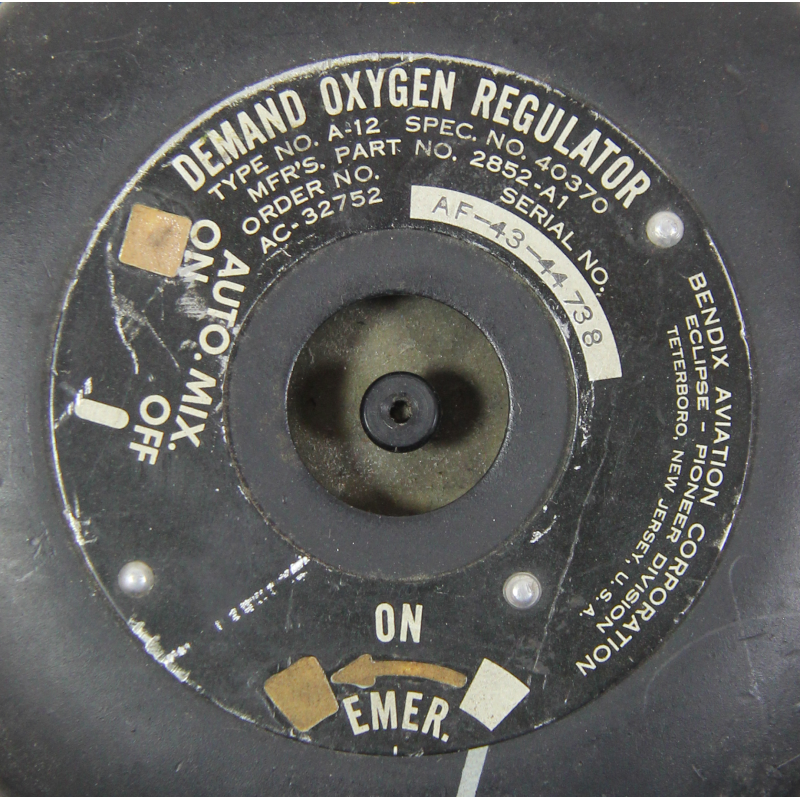 Régulateur d'oxygène, Demand Oxygen Regulator, A-12, USAAF