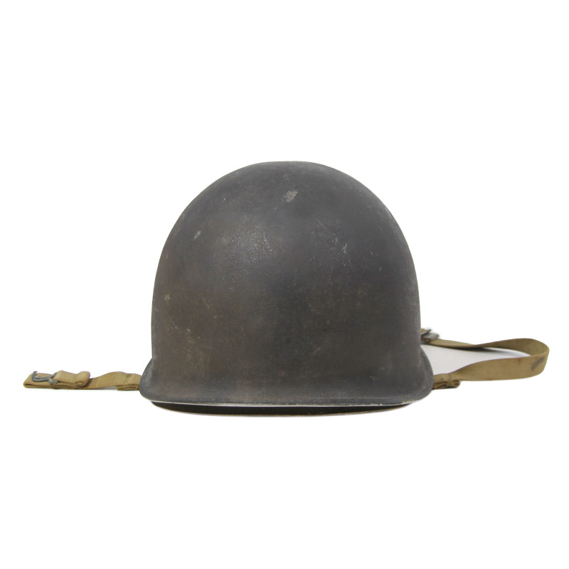 Helmet, M1, Fixed Loops, with Liner, SEAMAN PAPER CO., Green A Washers ...