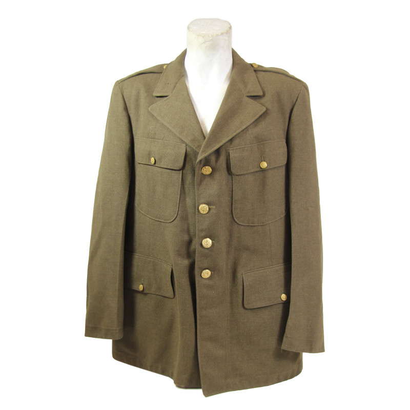 Coat, Serge, Wool, 44S, Pvt. Clarence Chandler, 782nd Technical School ...
