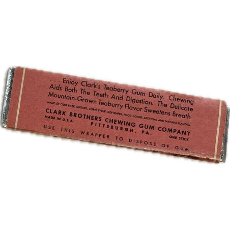Chewing-gum, Clark's, Teaberry
