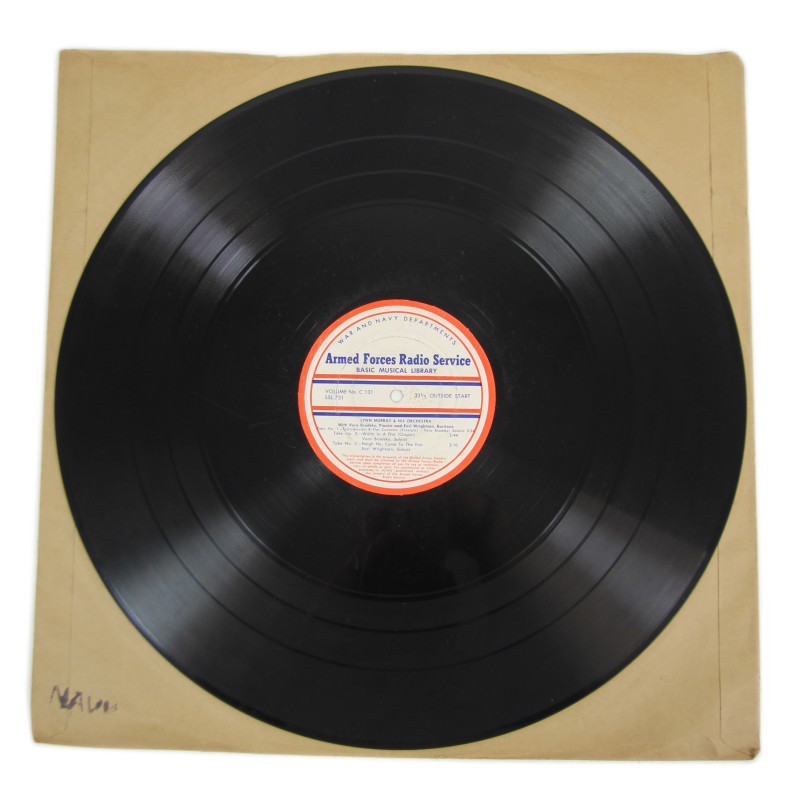 Record, The Armed Forces Radio Service, Basic Musical Library, Vol. No ...
