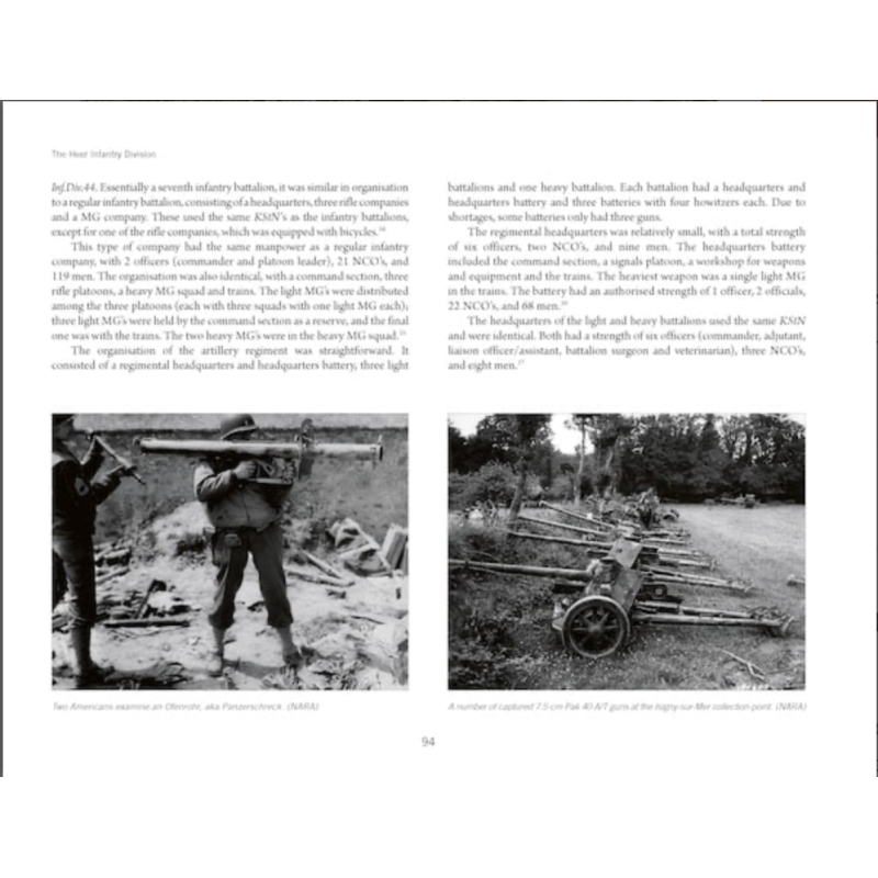 Book, Defending Normandy, German Chain of Command, Infantry Divisions ...