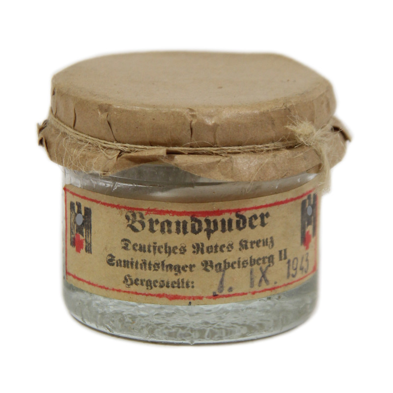 Jar, Powder, Burn Treatment, Deutsches Rotes Kreuz, September 7, 1943