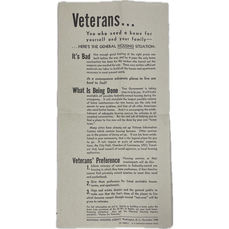 Leaflet, GETTING OUT or STAYING IN?, US Army