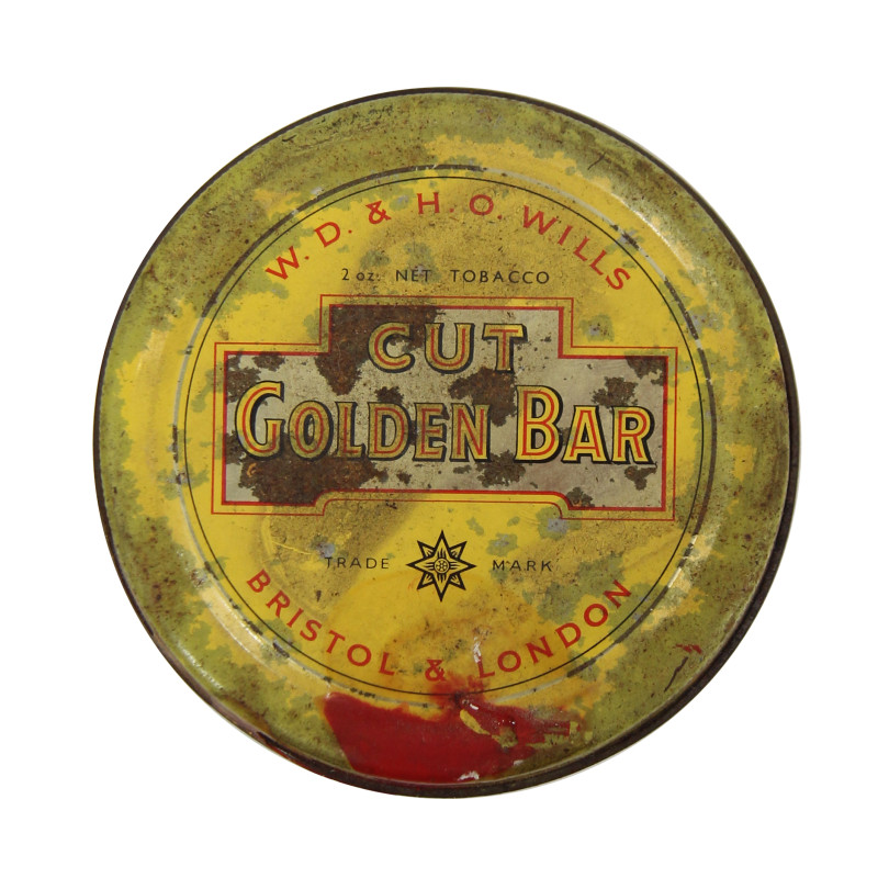 Tin, Tobacco, CUT GOLDEN BAR, NAAFI Stores for His Majesty Forces, Full