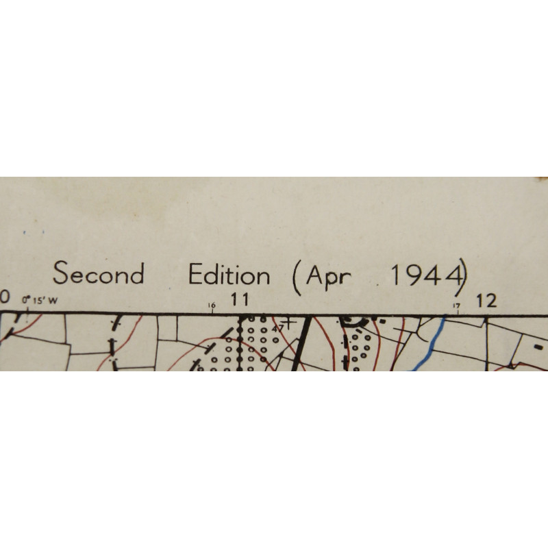 Carte alliée, PUTANGES, Normandie, 1944, 11th Armoured Division