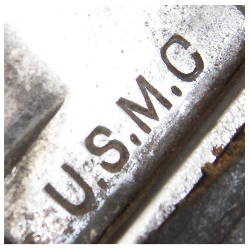 Knife, Fighting, MK 2, CAMILLUS, USMC, with Leather Scabbard, Named