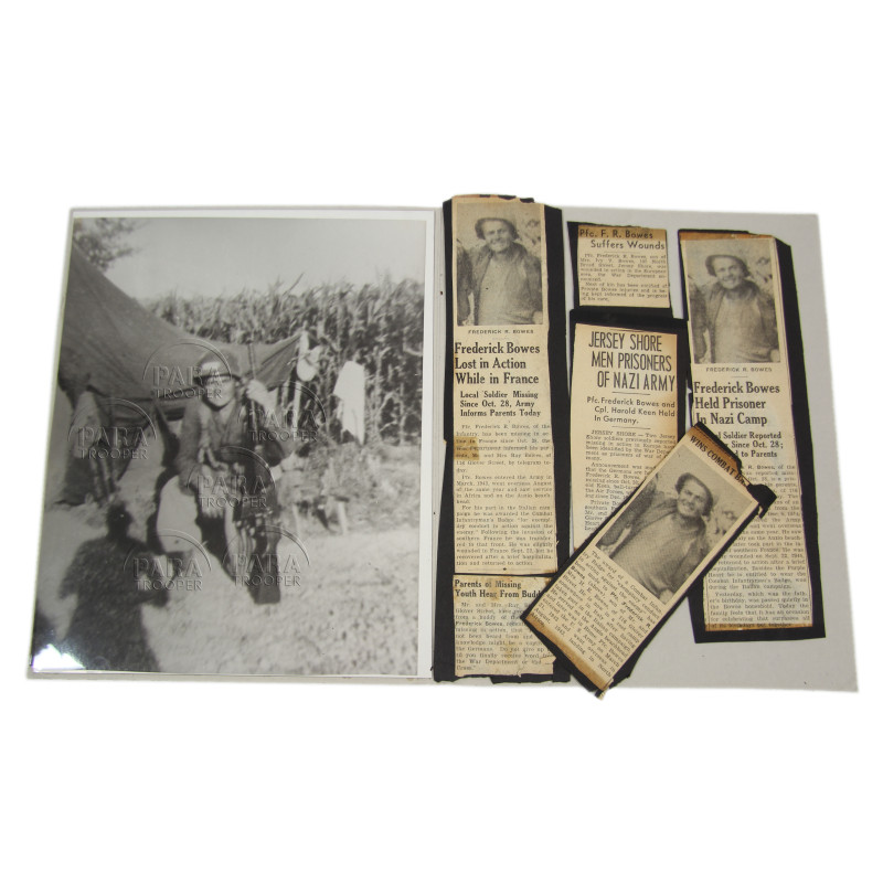 Grouping, Cpl. Frederick Bowes, Co. E, 30th Inf. Regt., 3rd Infantry ...