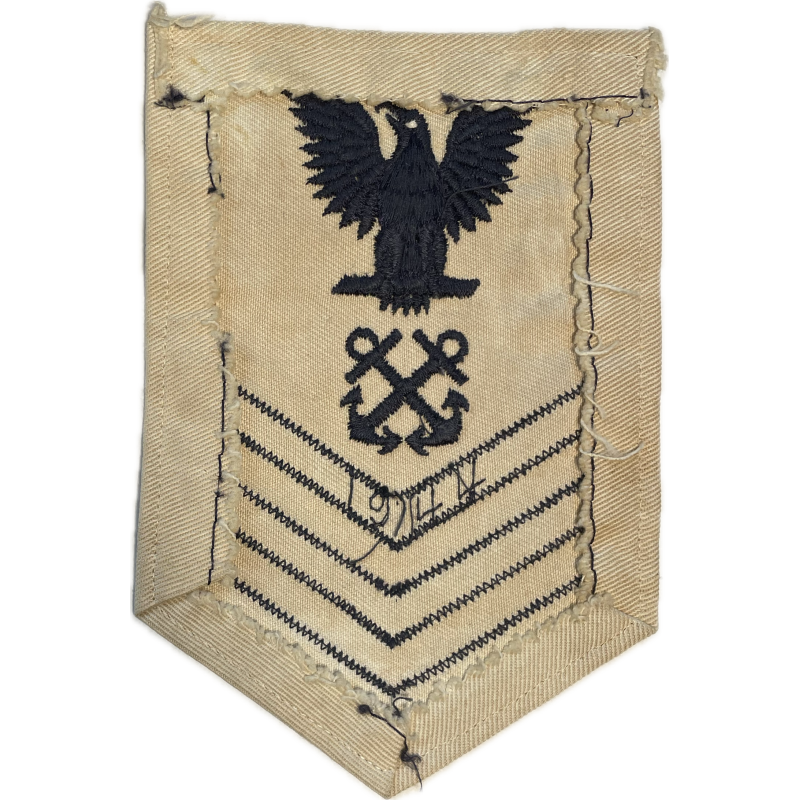 Insignia, Botswain's Mate 1st Class Petty Officer, US Navy, White