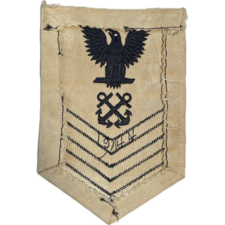 Insignia, Botswain's Mate 1st Class Petty Officer, US Navy, White