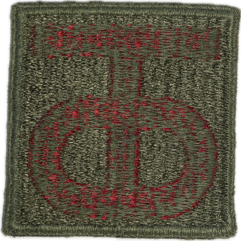 Insigne, 90th Infantry Division, dos vert, 1943