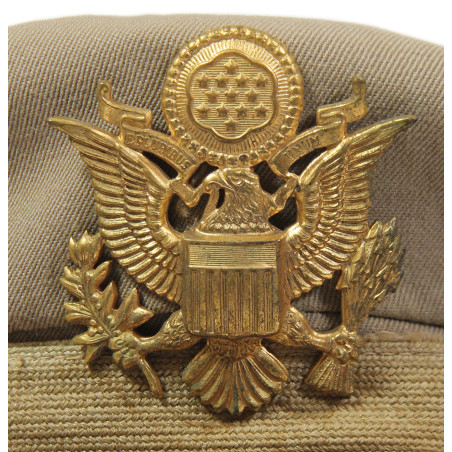 Cap, Service, Tropical Worsted, Khaki, Officer's, US Army, Size 7, Lt ...