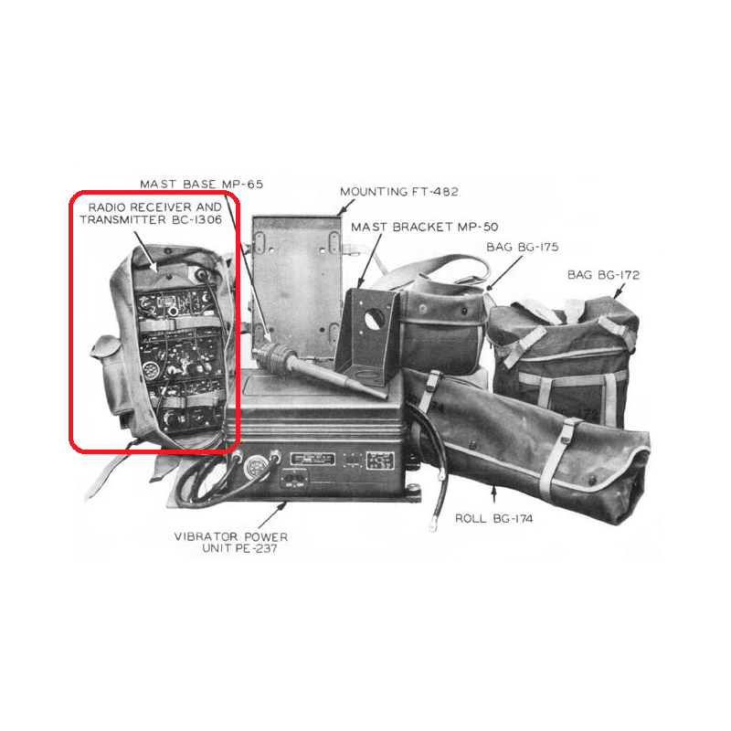 Set, Radio, BC-1306 (SCR-694), 1944