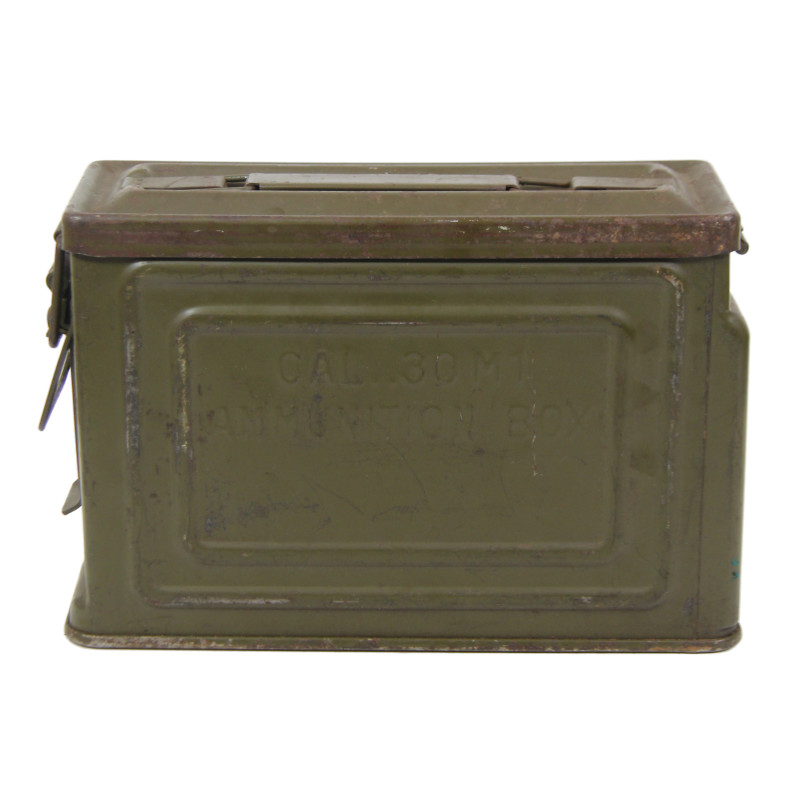 Box, Tin, Ammunition, .30 Caliber, Browning Machine Gun, CANCO