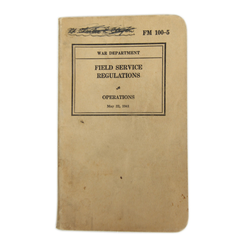 Manual, Field, 100-5, Field Service Regulations, 1941