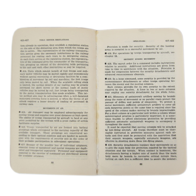 Manual, Field, 100-5, Field Service Regulations, 1941