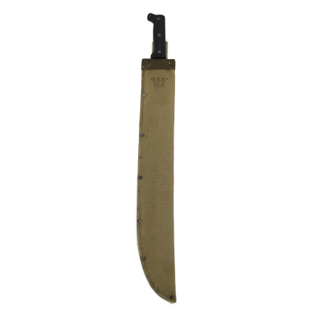 Machete, Sawback, COLLINS & CO., Legitimus, with Canvas Scabbard, Mk 2 ...