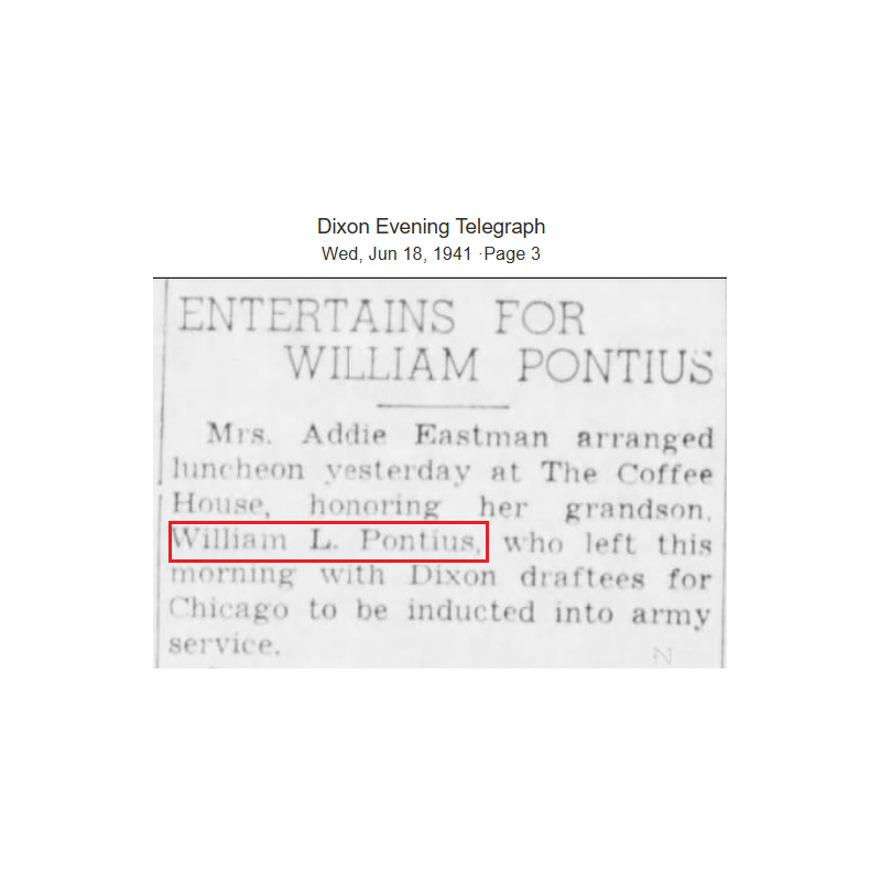 Gloves, Leather, The Jos. N. Eisendrath Co., 1941, Cpl. William Pontius ...