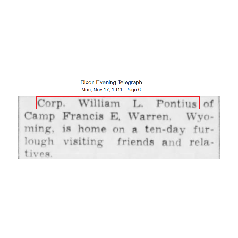 Gloves, Leather, The Jos. N. Eisendrath Co., 1941, Cpl. William Pontius ...