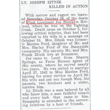 Casque de tankiste, 1st Lt. Joseph Zitnik, 66th Arm. Regt., 2nd Armored ...