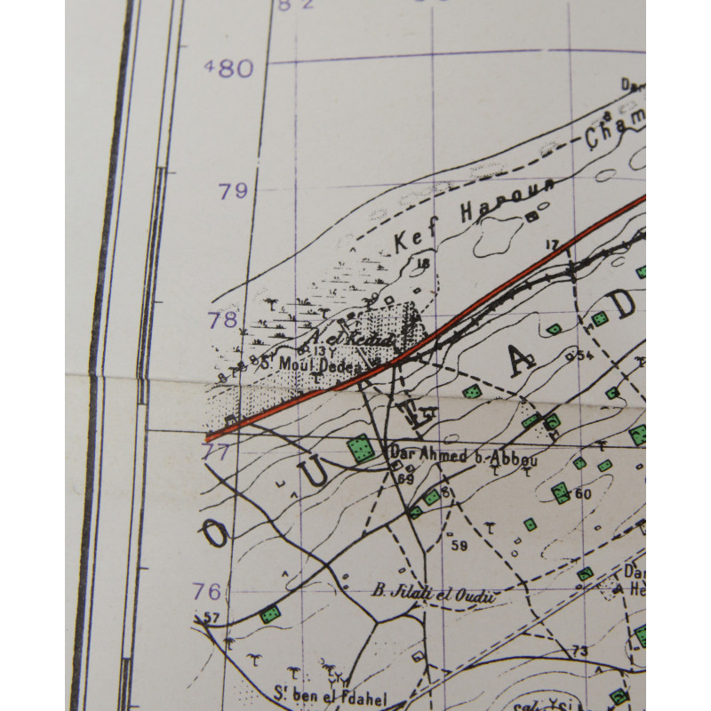 Map, Allied, CASABLANCA, Morocco, 1942