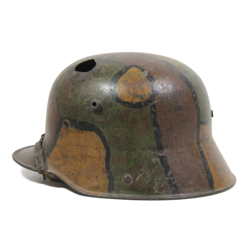 Helmet, German, Stahlhelm M1916, Camouflage, Buntfarbenanstrich, Battle ...