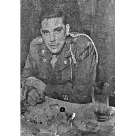 Musette M-1936, ATLANTIC PRODUCTS CO. 1941, chattertonée, S/Sgt. Robert Stump