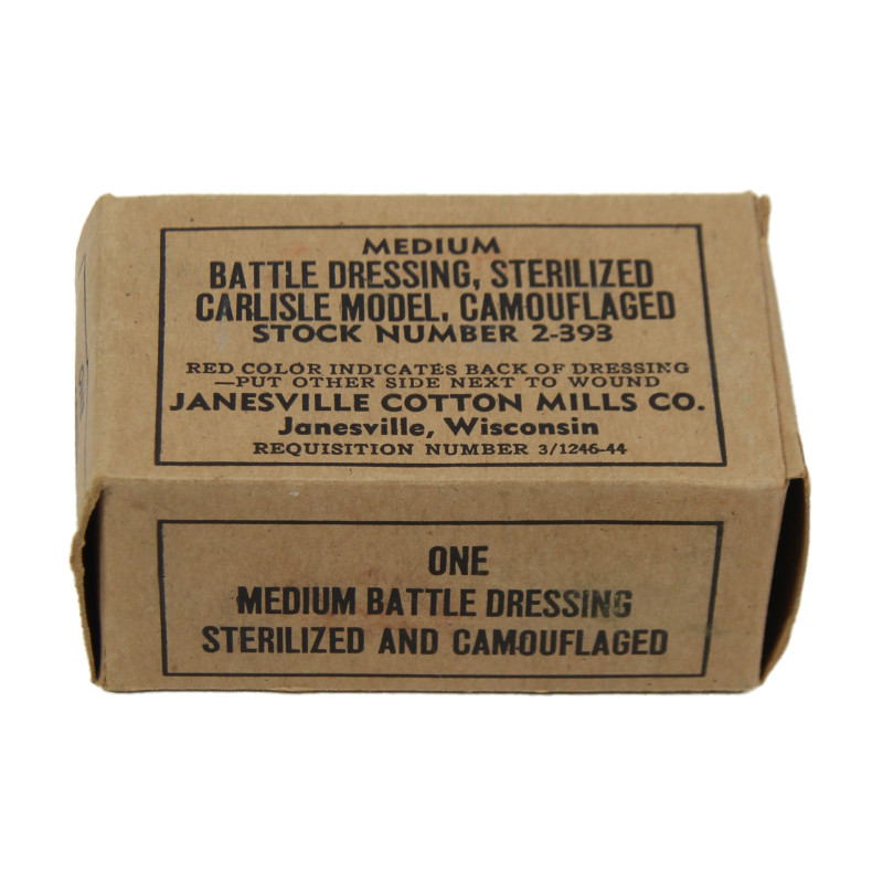 Packet, Medium Battle Dressing, Carlisle, Camouflaged, USN Stock No. 2 ...