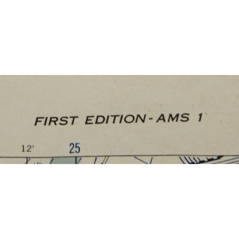 Map, DRUNEN, Holland, 1943, Allen Emery, 502 PIR, 101 AB