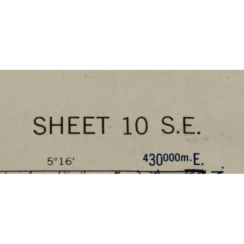 Map, DRUNEN, Holland, 1943, Allen Emery, 502 PIR, 101 AB