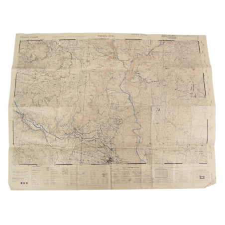 Map, Drop Zone Operation Dragoon, FATF, 1944