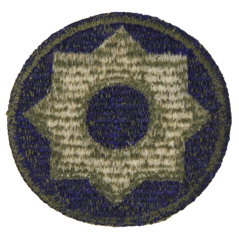 Patch, 8th Service Command, Green Back, 1943